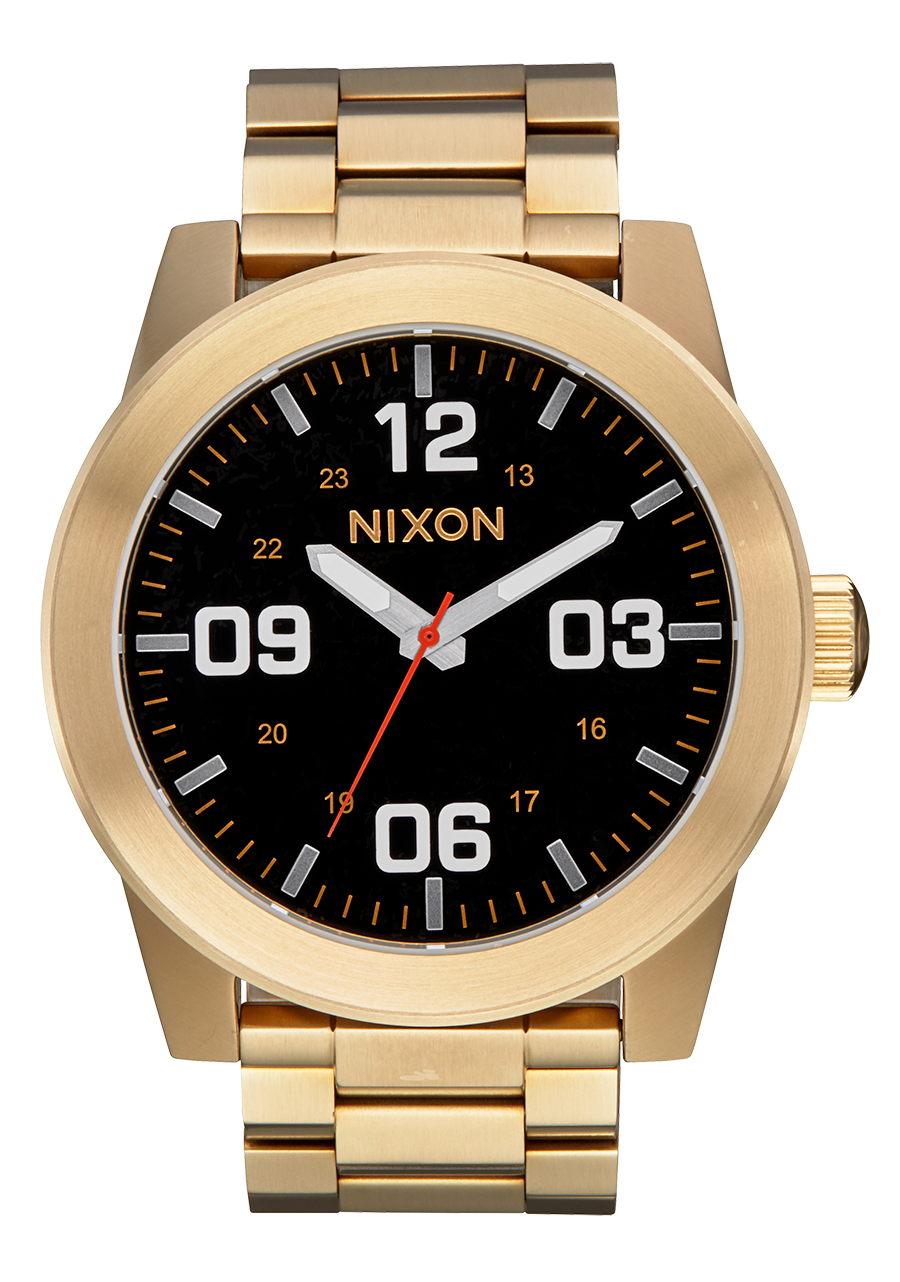 NIXON Corporal Stainless Steel Yellow Gold / Black Men's Watch | A3465