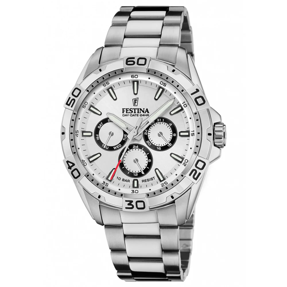 Festina Multifunction White Dial Stainless Steel Men’s Watch | F20623/1 ...