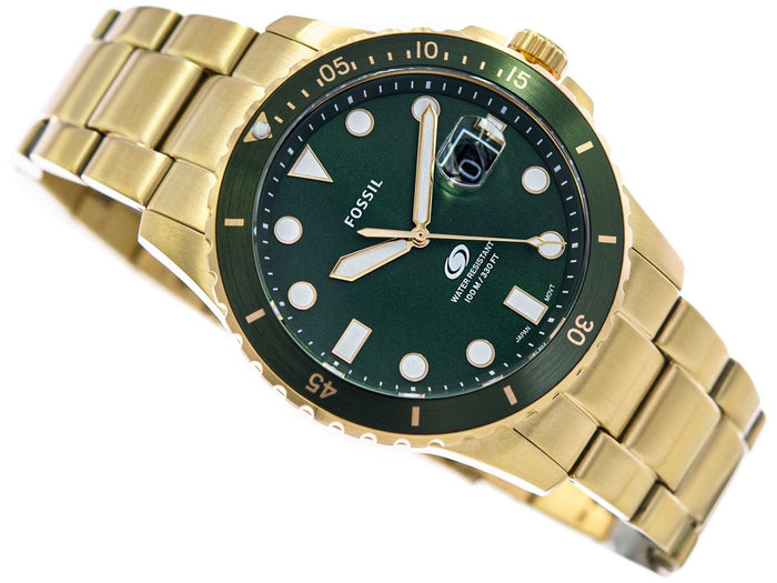 Buy Fossil Blue Dive Three-Hand Stainless Steel Men's Watch | FS6030 | TIME